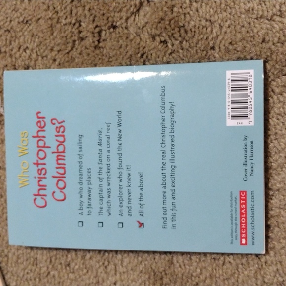 Other | Who Was Christopher Columbus By Bonnie Bader | Poshmark